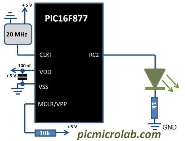 Fading Led With Pic Microcontroller Microcontroller Based Projects