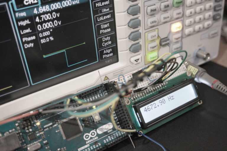 Basic Arduino Frequency Counter Microcontroller Based Projects