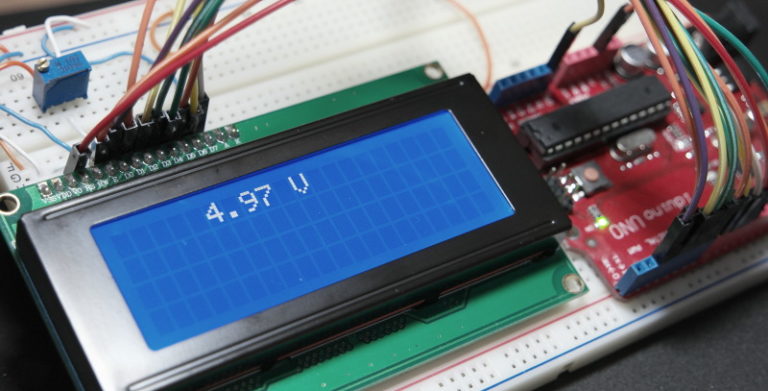 Lcd Voltmeter Based On Arduino Microcontroller Based Projects