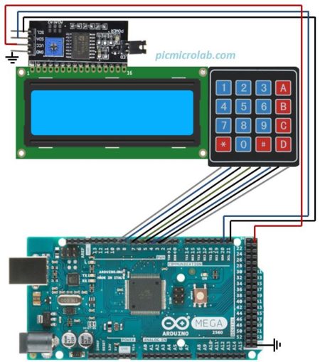 Arduino Base Converter With 4×4 Keypad And I2c Lcd Microcontroller Based Projects